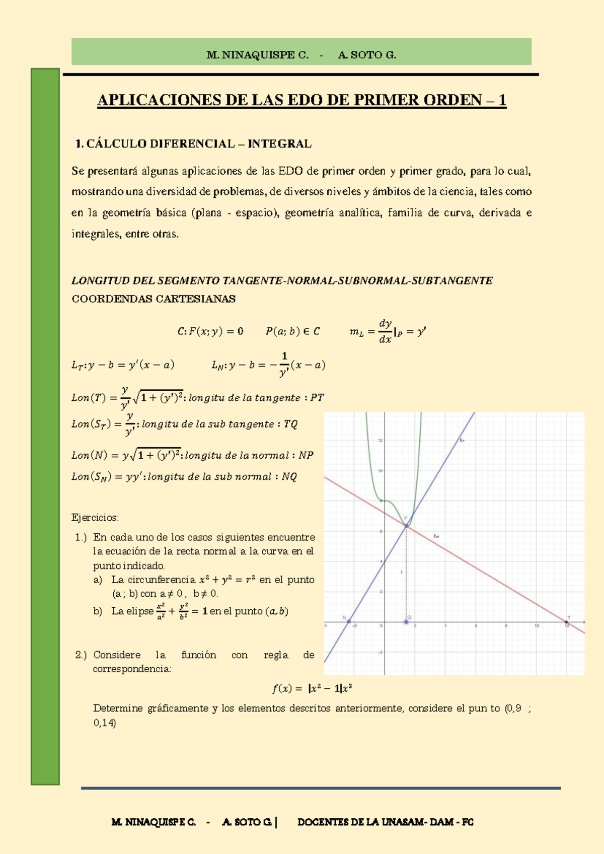 Ecuaciones diferenciales - APLICACIONES DE LAS EDO DE PRIMER ORDEN – 1 ...