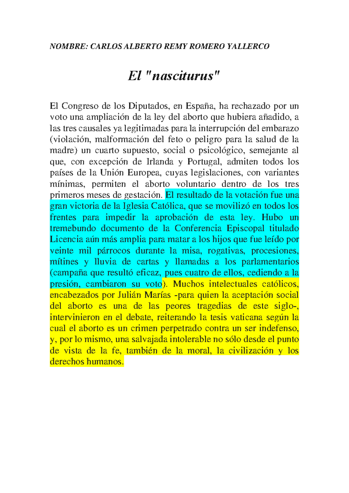 Actividad virtual (Foro N°1) Carlos Alberto REMY Romero Yallerco ...