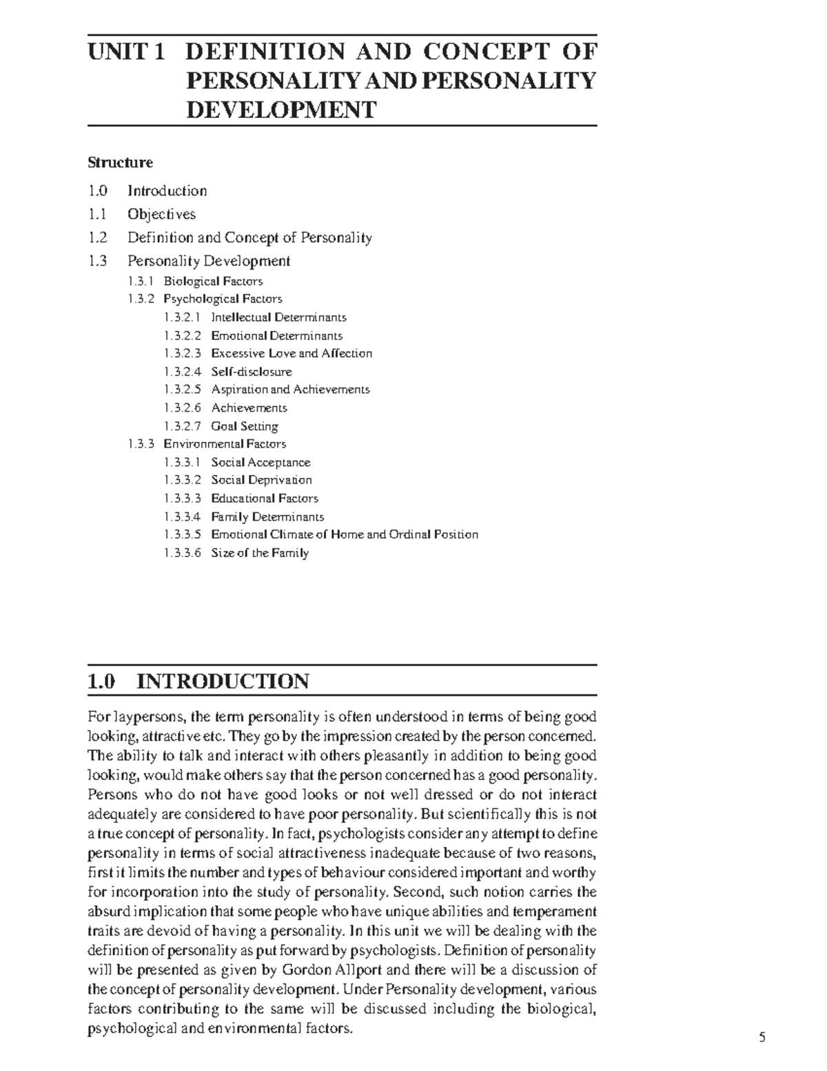 Personality development and human behaviour - Definition and Concept of ...