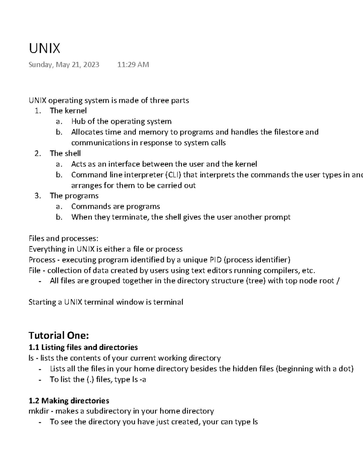 UNIX - Mops, Scott Johnson - CSCI 243 - Rochester Institute - Studocu