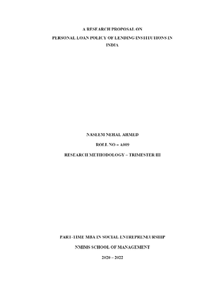 MPhil Stats Research Methodology-Part1 - RM-01SOM-Mar - Studocu