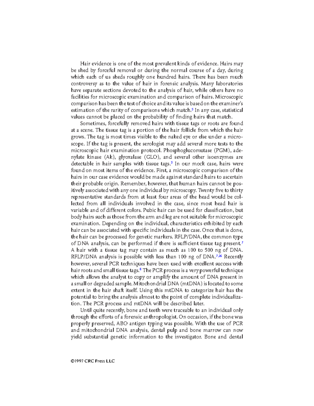 Introduction to Forensic Sciences-83 - Hair evidence is one of the most ...