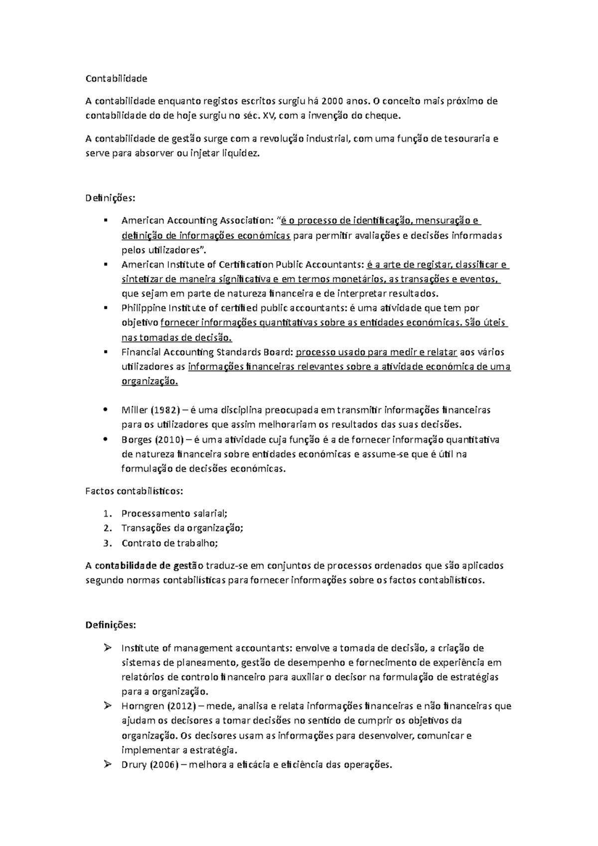 Contabilidade - apontamentos - Contabilidade A contabilidade enquanto ...