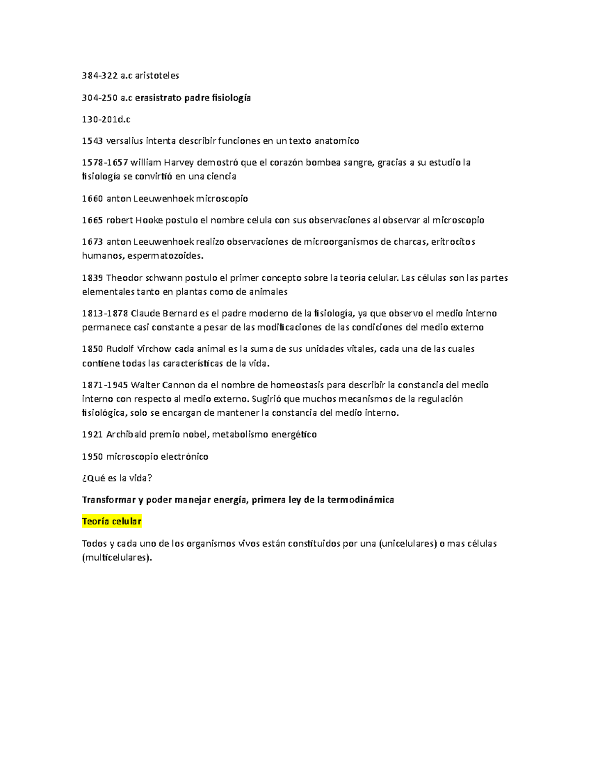 Personajes de fisiologia - 384-322 a aristoteles 304-250 a erasistrato ...