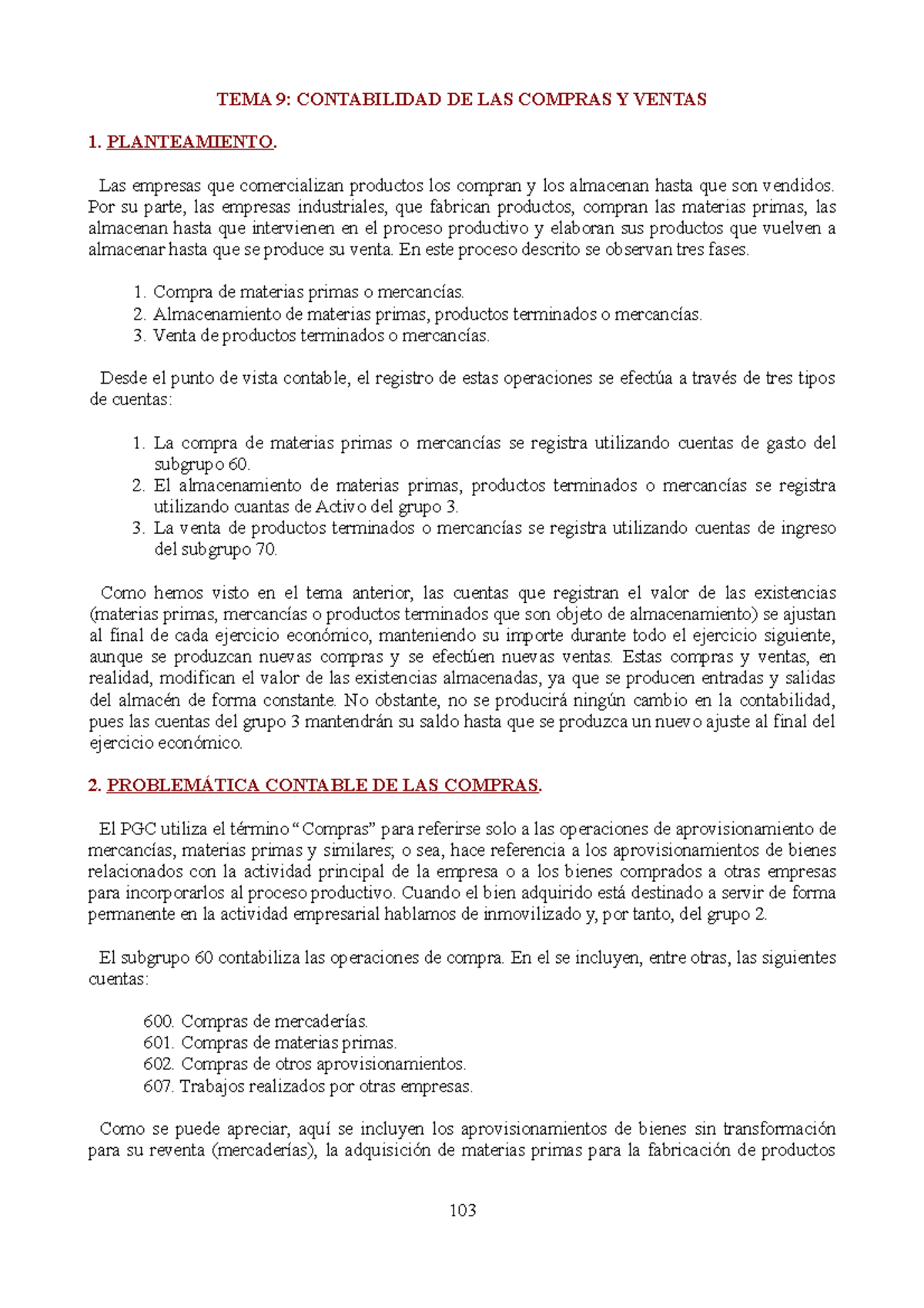 PIAC Tema 9. Contabilidad compras y ventas - TEMA 9: CONTABILIDAD DE ...