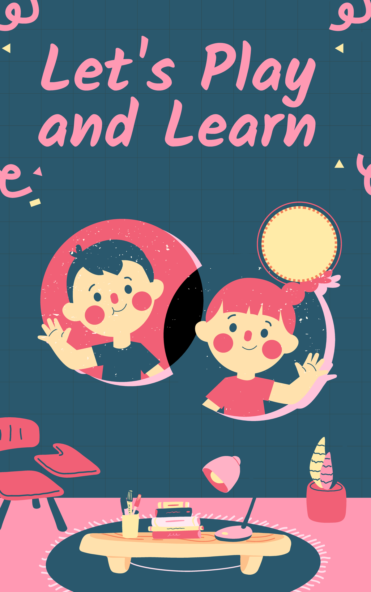 Pink and Navy Playful Cute Play and Learn Book Cover 20240716 160618 ...