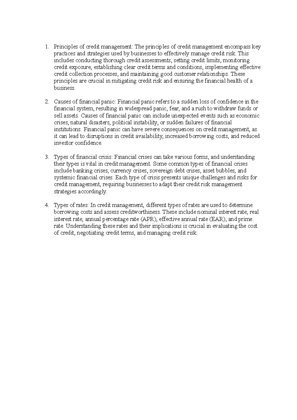 1. Principals of credit management - Principles of credit management ...