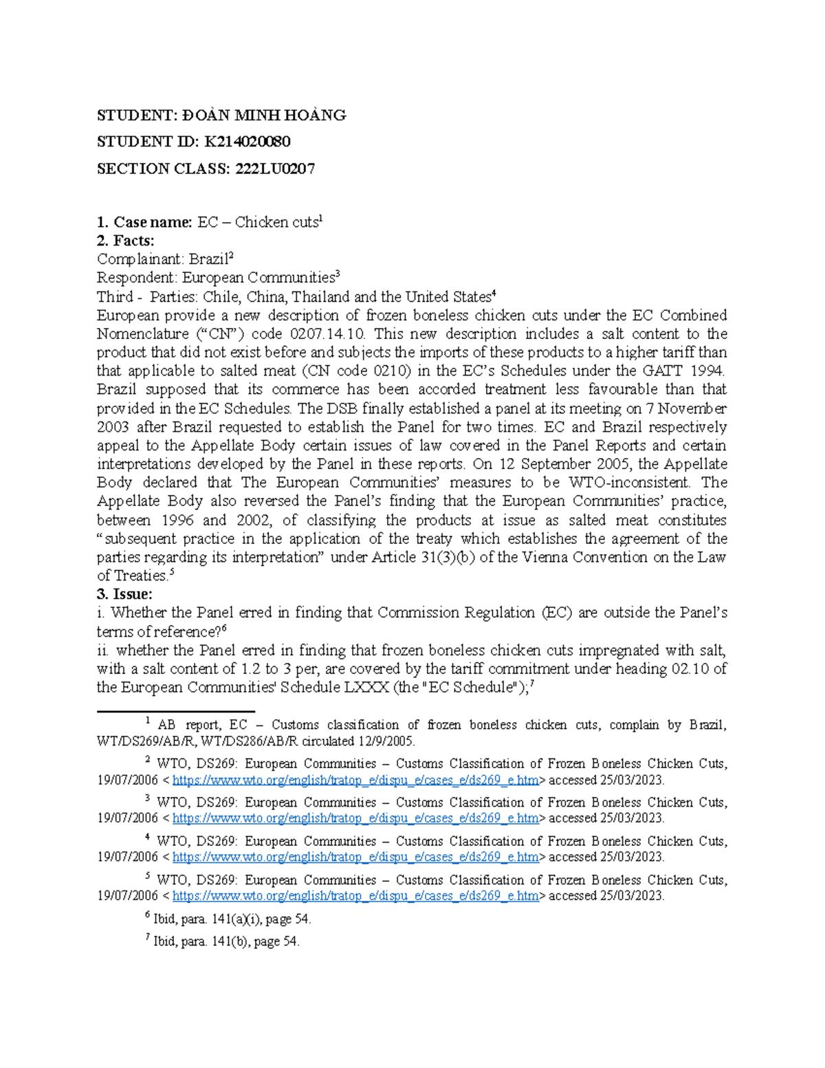 Student - Note sách - STUDENT: ĐOÀN MINH HOÀNG STUDENT ID: K SECTION ...