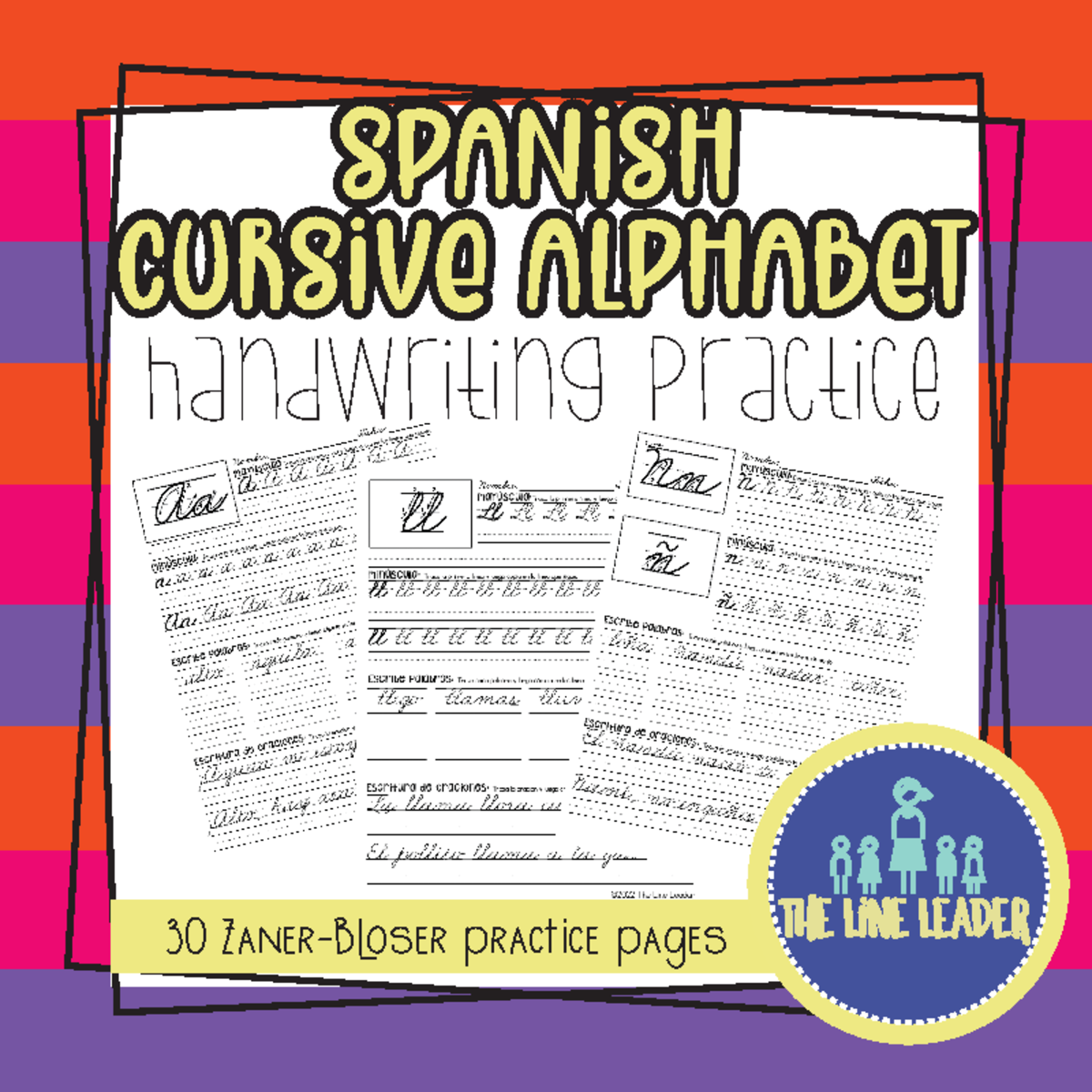 Spanish Alphabet Cursive Practice Prcticadelalfabetoenespaol Freebie-1 ...