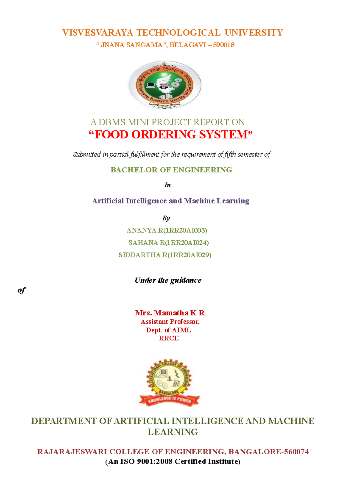 Report fos1 - nnnhh - VISVESVARAYA TECHNOLOGICAL UNIVERSITY “ JNANA ...