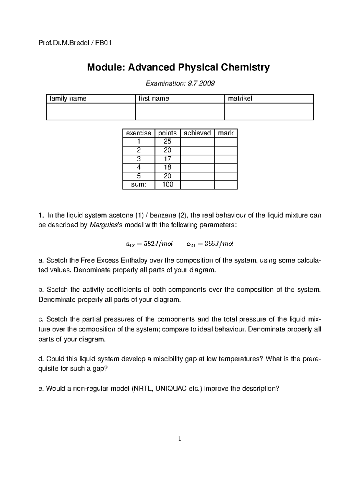 APC.9 - Advanced Physical Chemistry - Prof.Dr.M / FB Module: Advanced ... APC.9 - Advanced Physical Chemistry - Prof.Dr.M / FB Module: Advanced ...