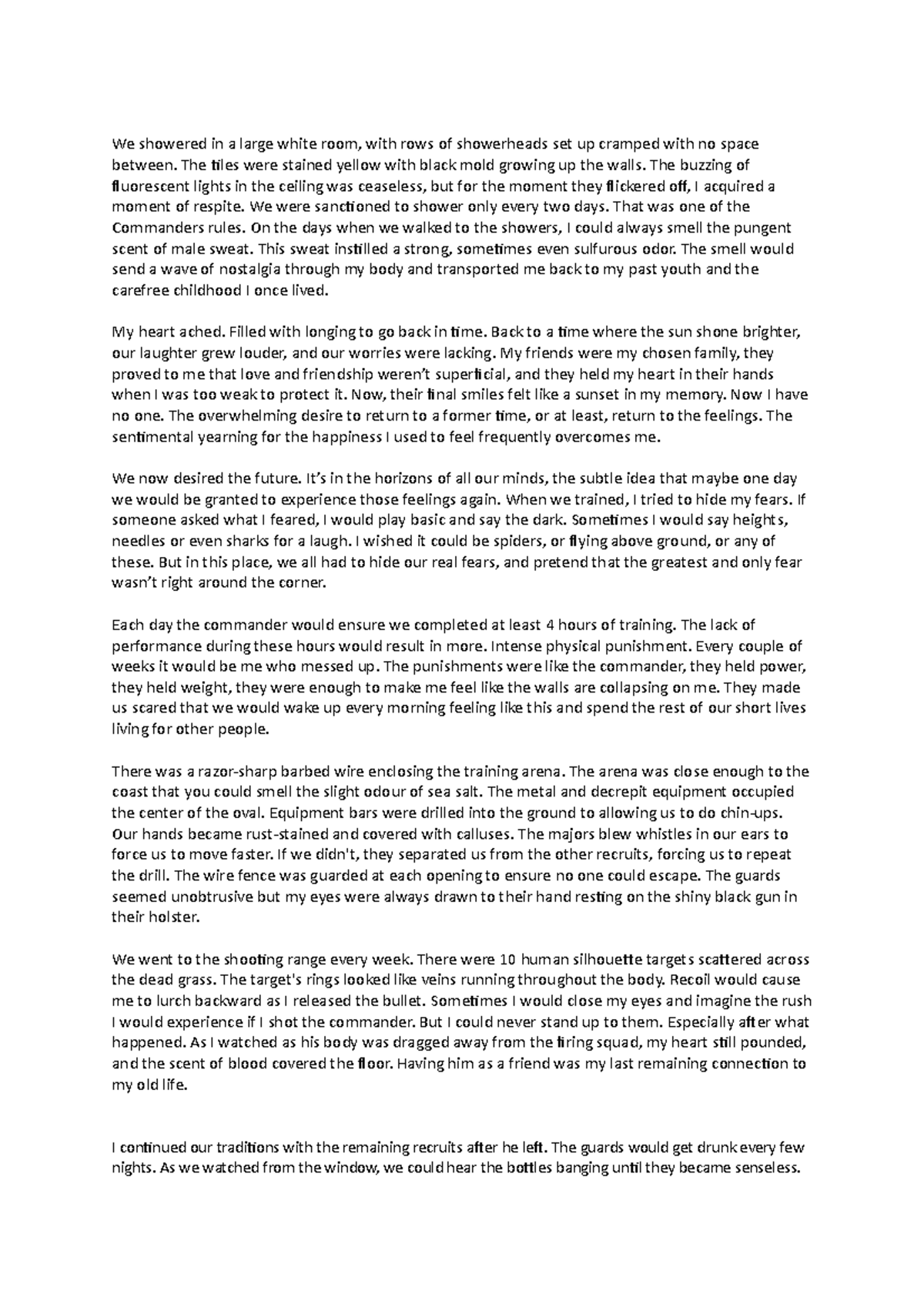 Yearning for Freedom: Memories of Youth and Friendship - Studocu