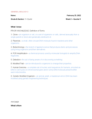 Earth Science Module 12 - Earth Science Name: February 8, 2022 Grade ...