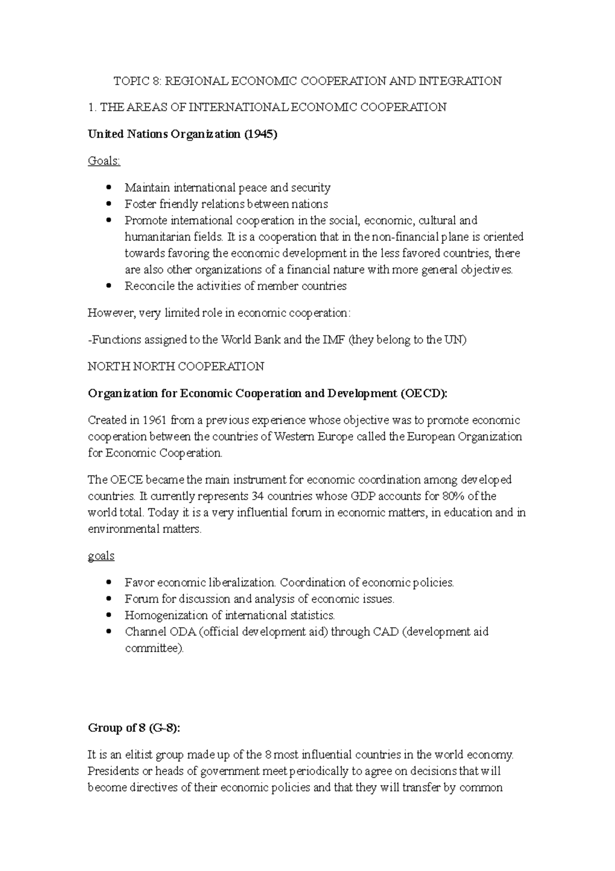Unit 14 Comparative Economic Systems - TOPIC 8: REGIONAL ECONOMIC ...