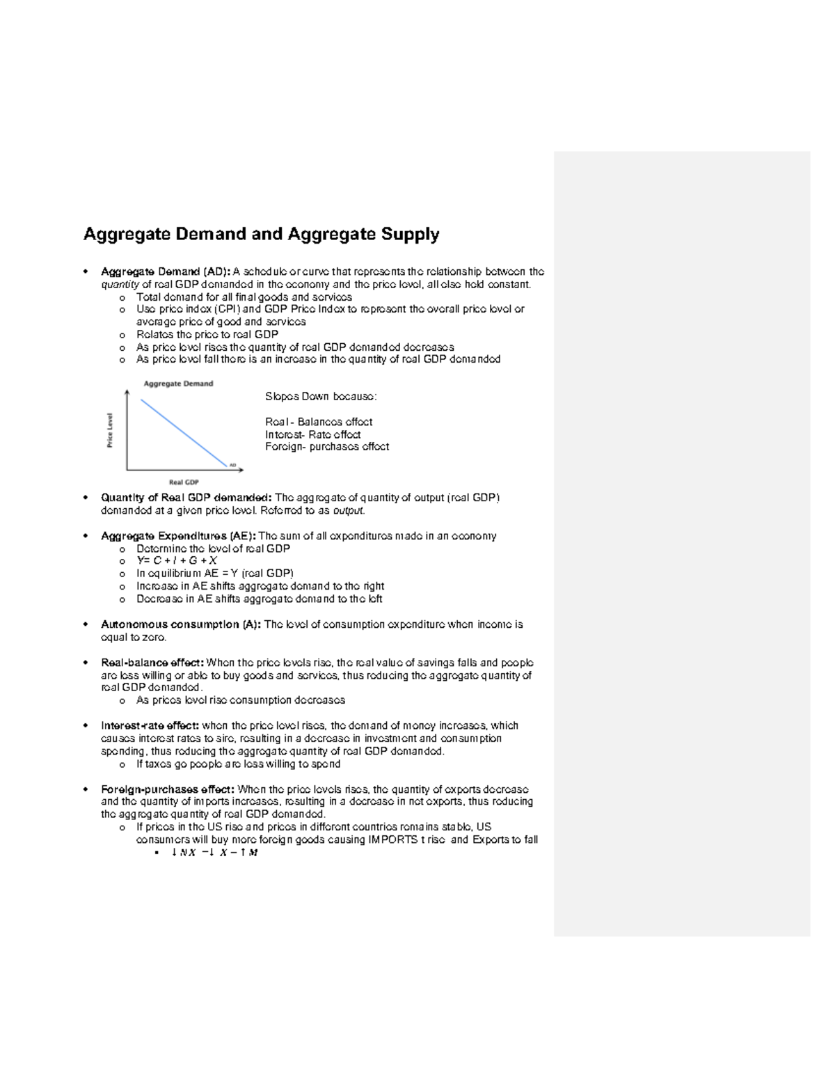 Aggregate Demand and Aggregate Supply - Aggregate Demand and Aggregate ...