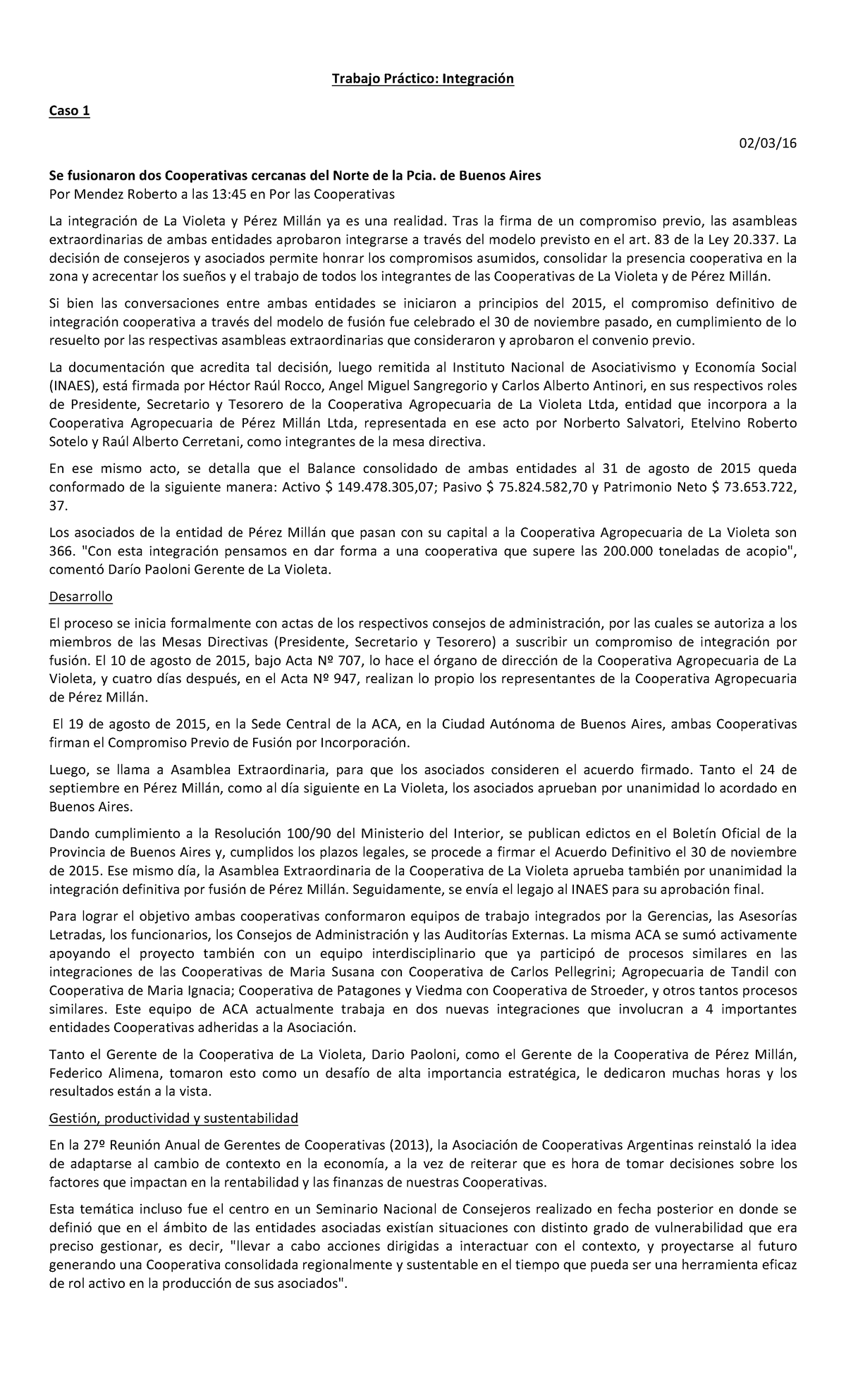 Trabajo Practico integracion total 2021 - Trabajo Práctico: Integración ...