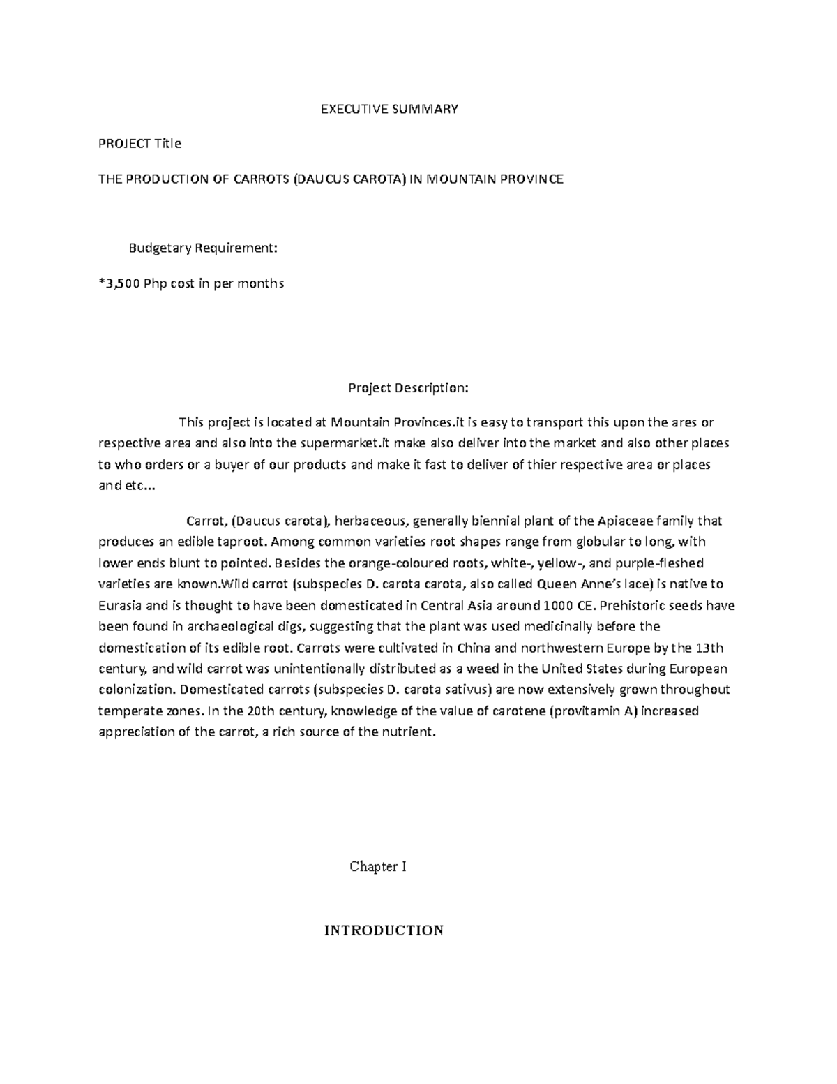 Production%20OF%20C-WPS%20Office - EXECUTIVE SUMMARY PROJECT Title THE ...