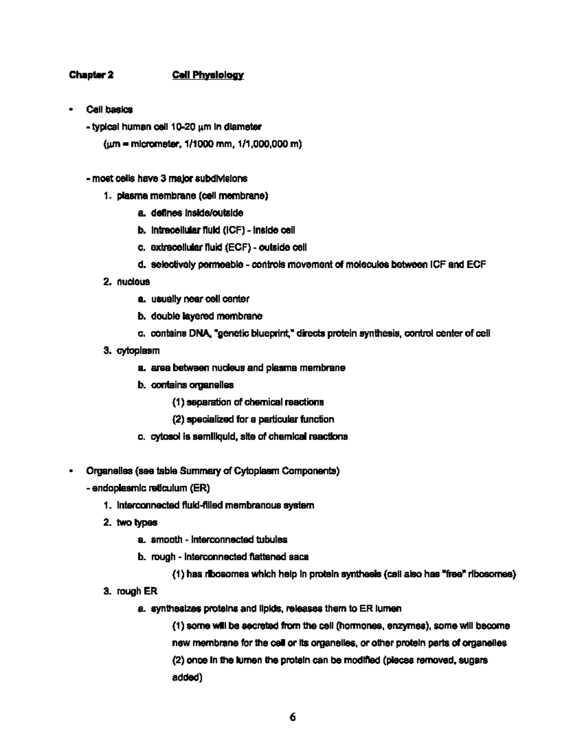 Cell Physiology - Anatomy And Physiology - Studocu