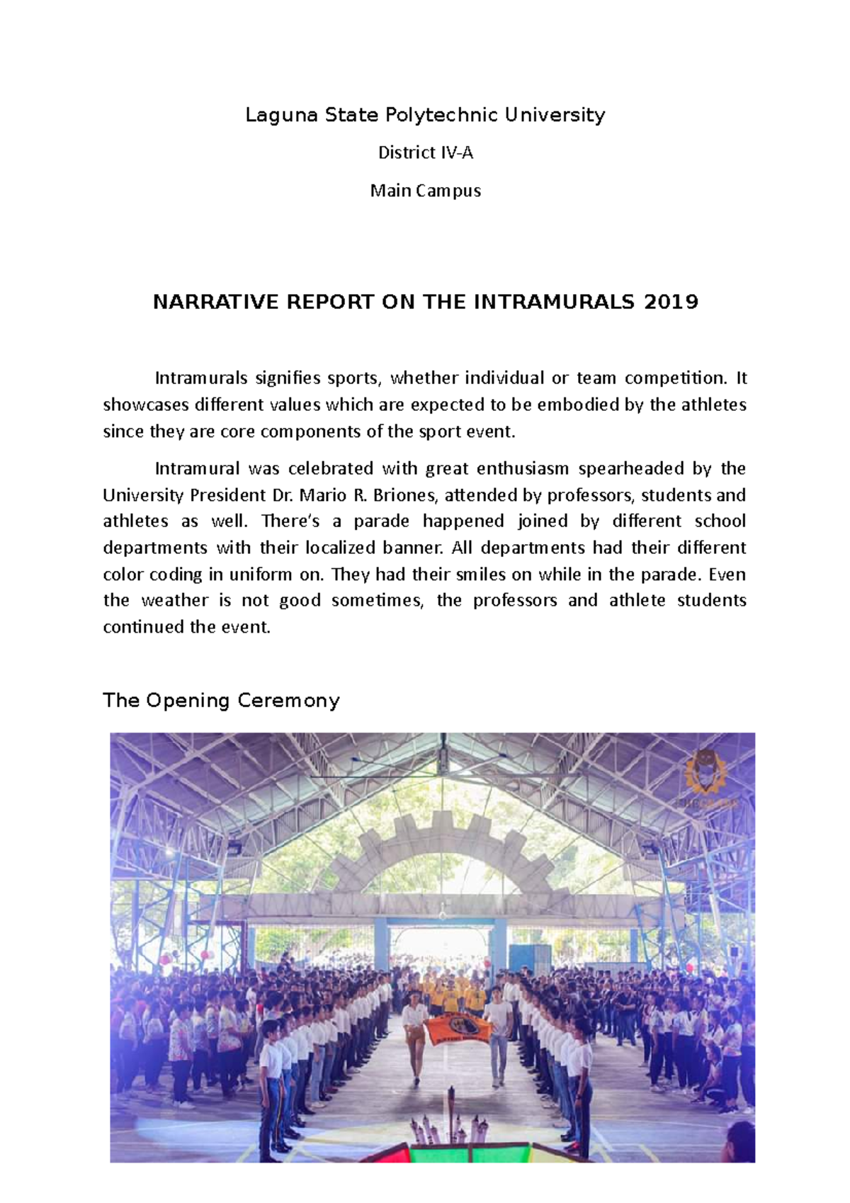 Narrative - Laguna State Polytechnic University District IV-A Main ...