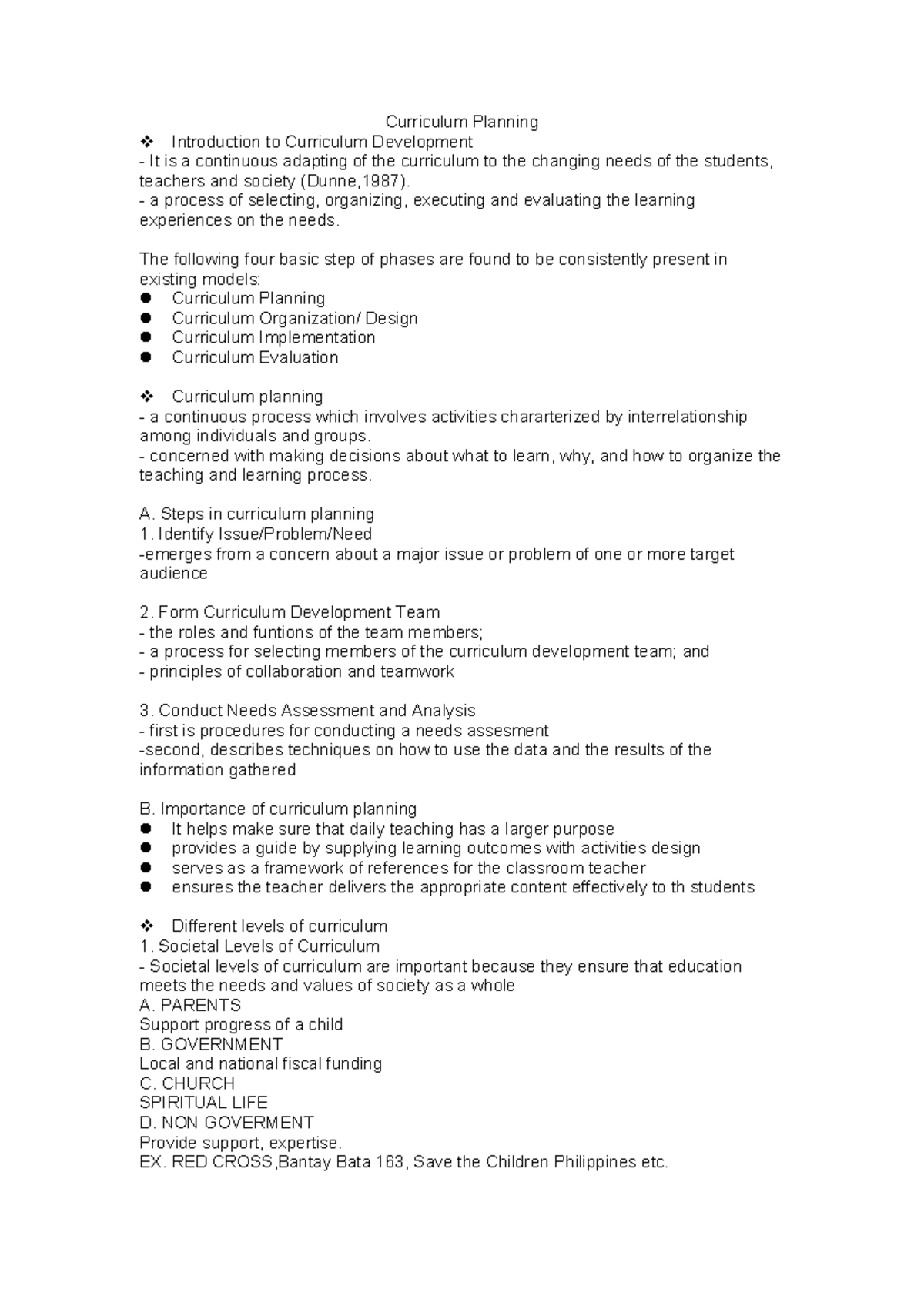 Curriculum-Planning - curriculum design - Curriculum Planning ...