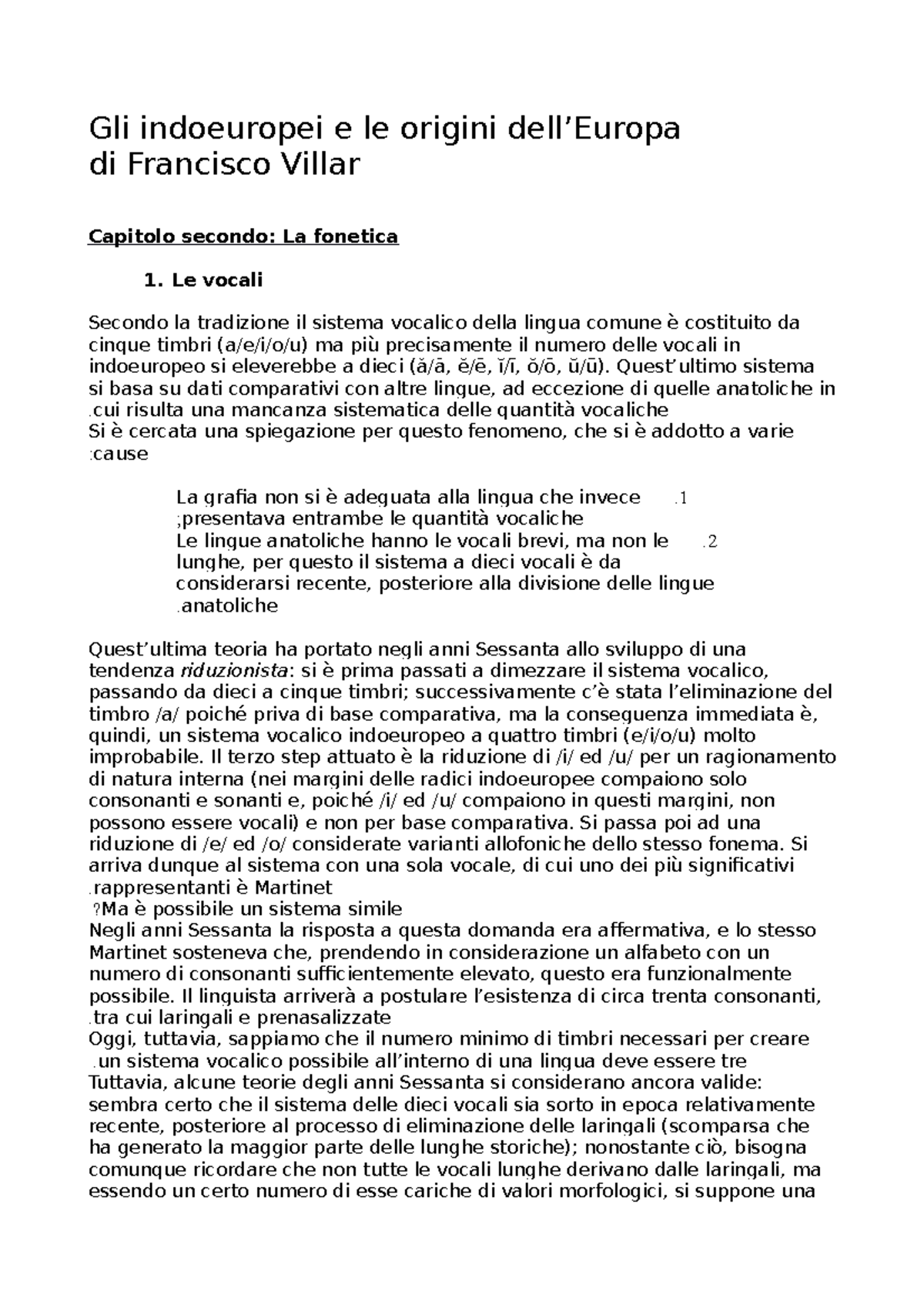 Gli indoeuropei e le origini dell'Europa - Quest’ultimo sistema si basa ...