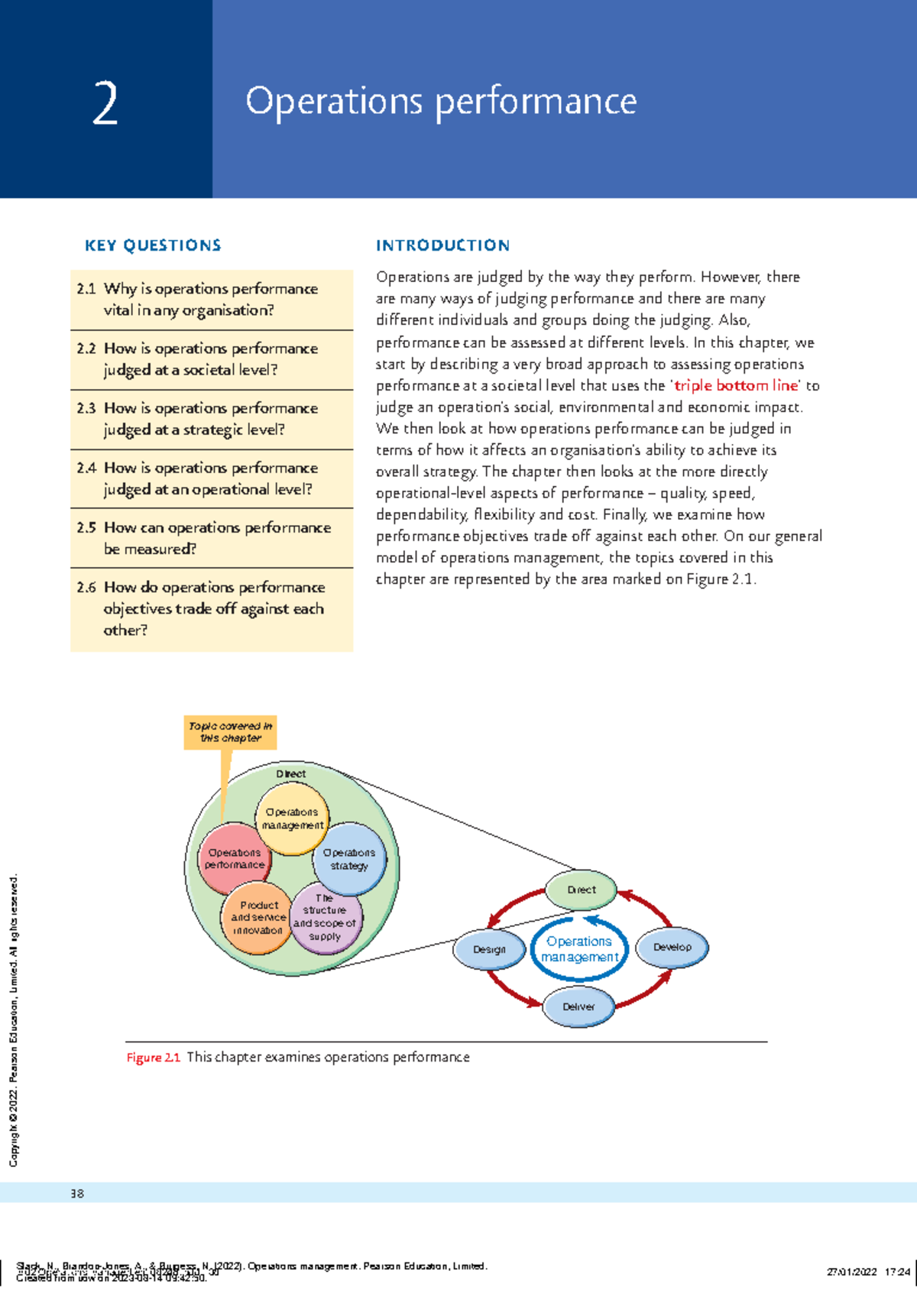 Chapter 2 - 38 2 ####### INTRODUCTION ####### Operations are judged by ...