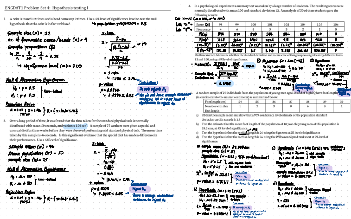 Engdat 1 HW6 - whieeee - Let X -N (M = 100, 02 =144) population proportion = 0 Let "x"= - Studocu