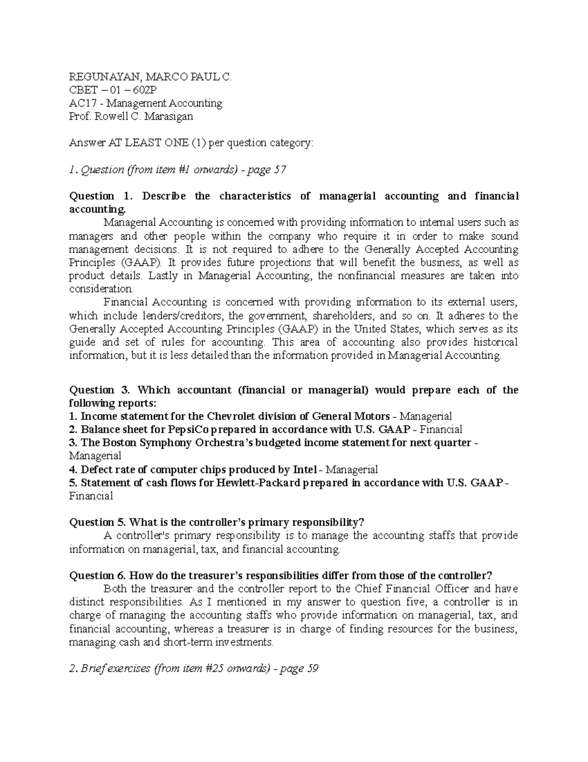 AC17-602P- Regunayan-End of Chapter 1 Exercises - REGUNAYAN, MARCO PAUL ...