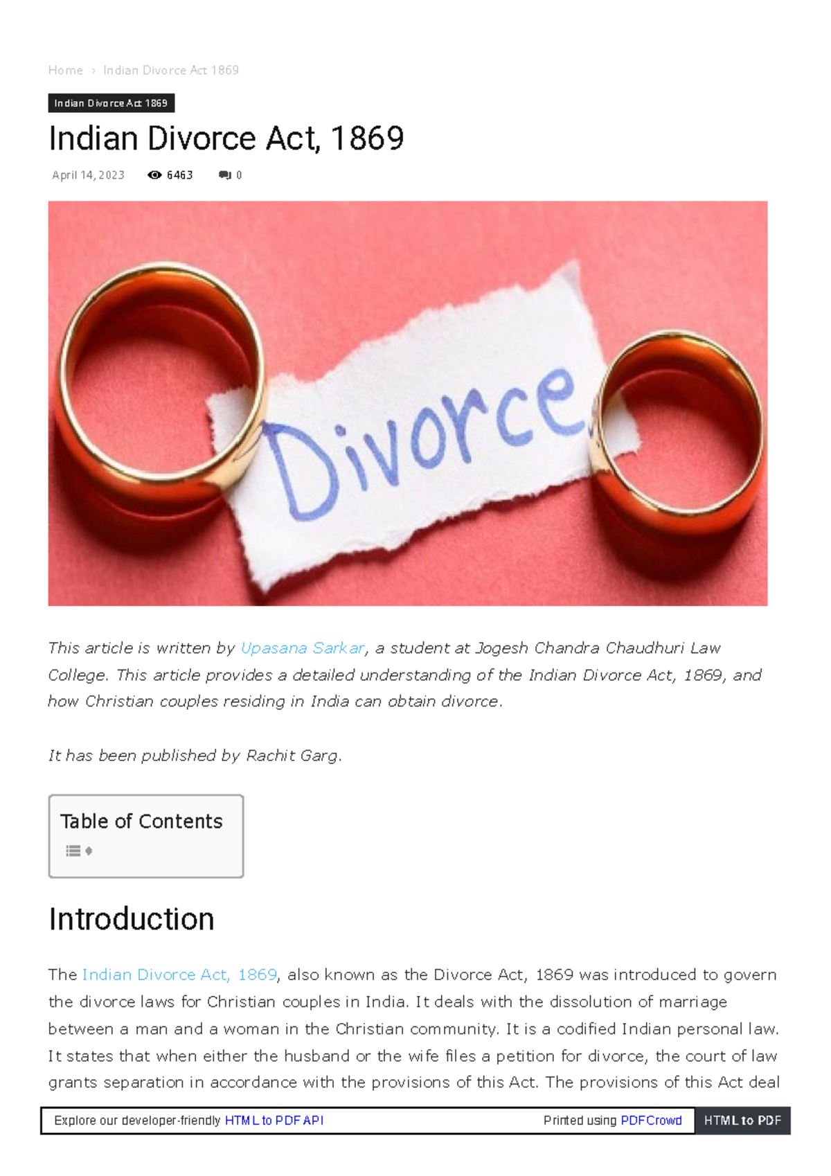 Blog ipleaders in indian divorce act 1869 - Home Indian Divorce Act 1869 Indian Divorce Act 1869 ...