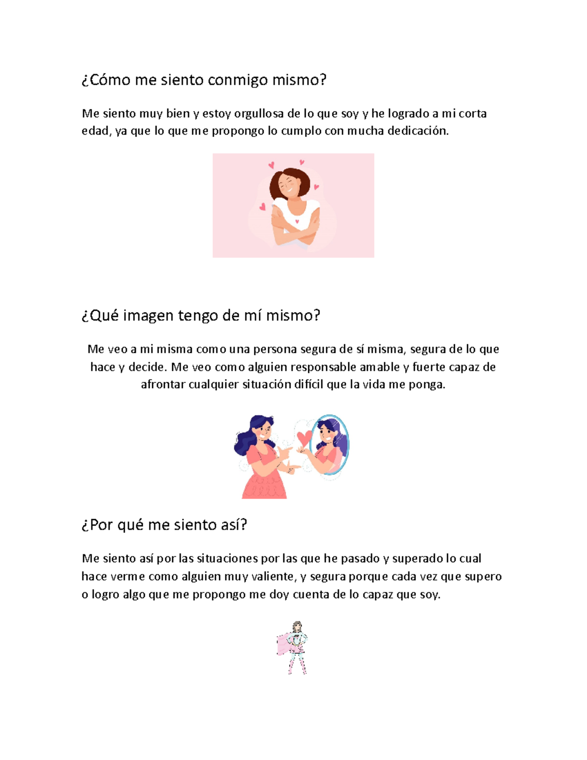 Actividad 4 - ,.....,....................... - ¿Cómo me siento conmigo ...