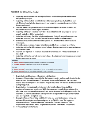 Acc 305 Notes Ch 4 Lj 4 6 Prof John Annibal Acc 305 Notes Ch 4 Lj 4 6