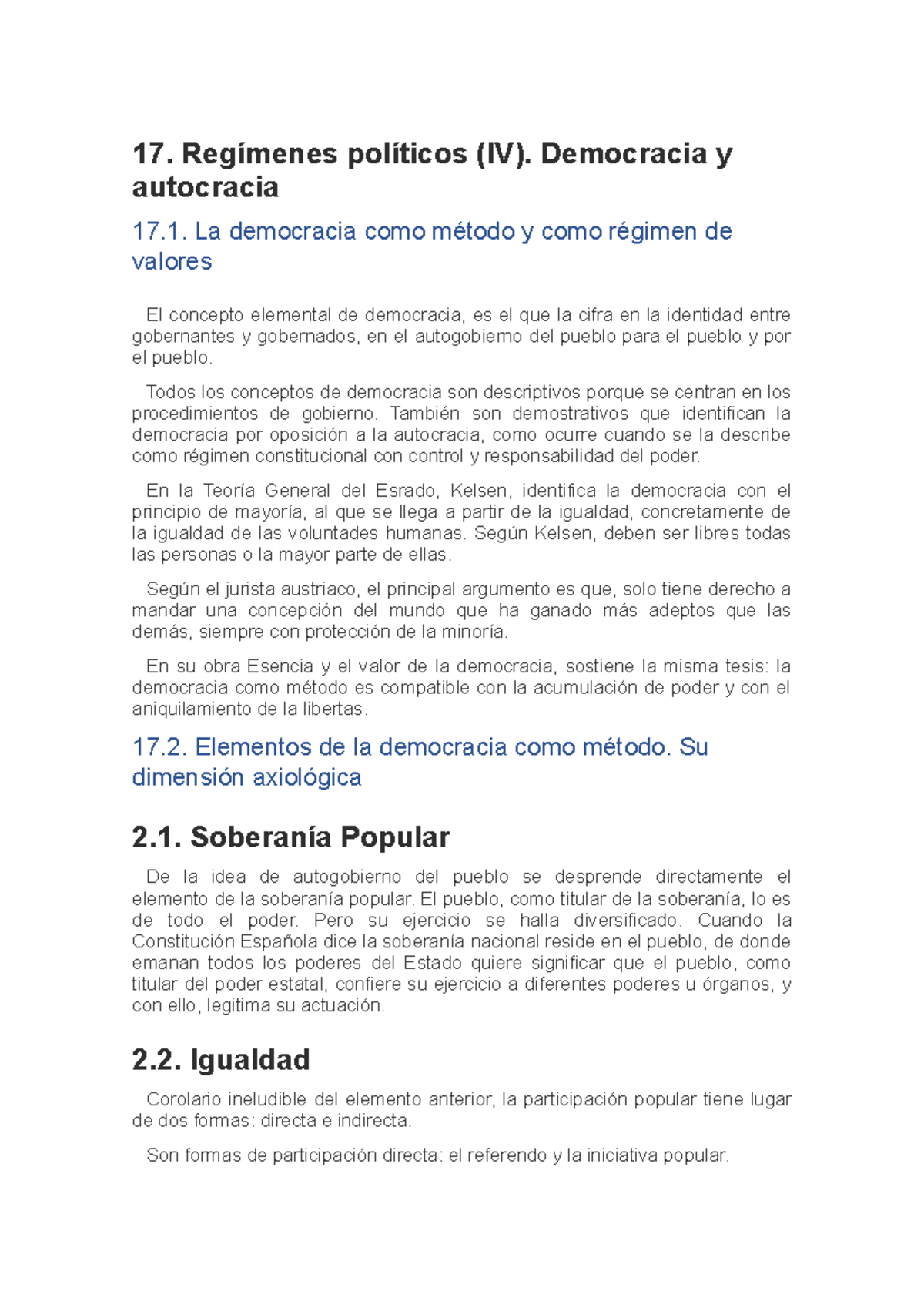 17. Regímenes políticos (IV). Democracia y autocracia - 17. Regímenes ...