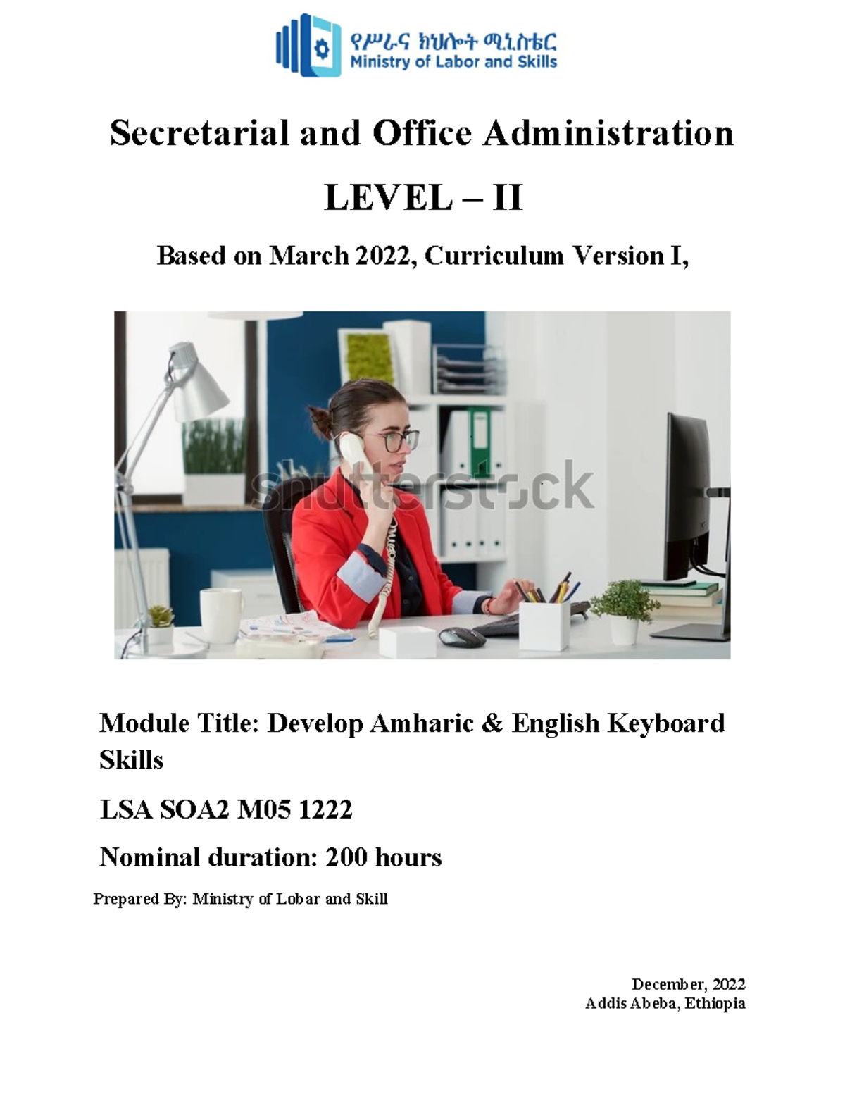 5 SOA L-II 2015 Develop Keyboard Skills F - Secretarial and Office ...