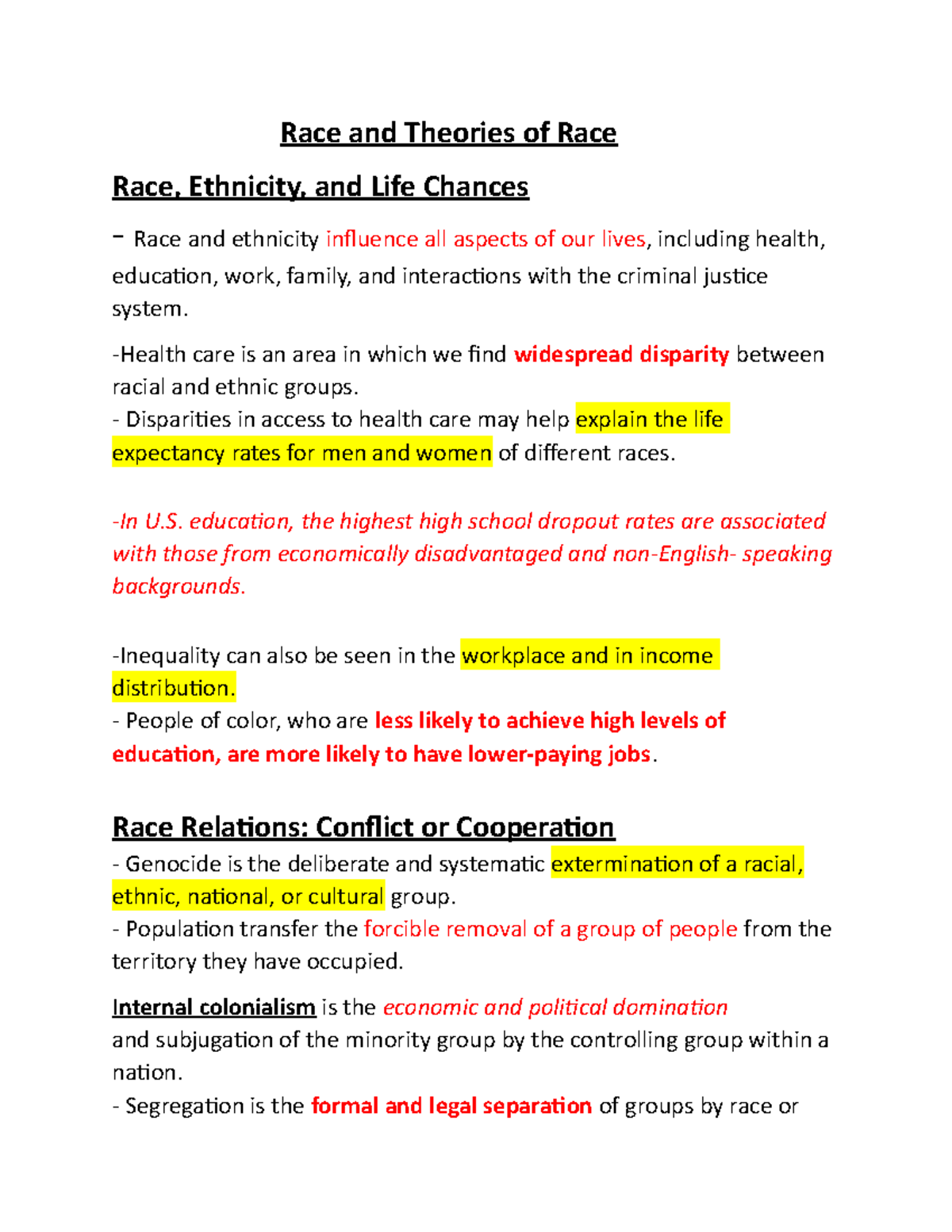 Sociology 15:Racial Prejudices in society and Race in general - Race ...