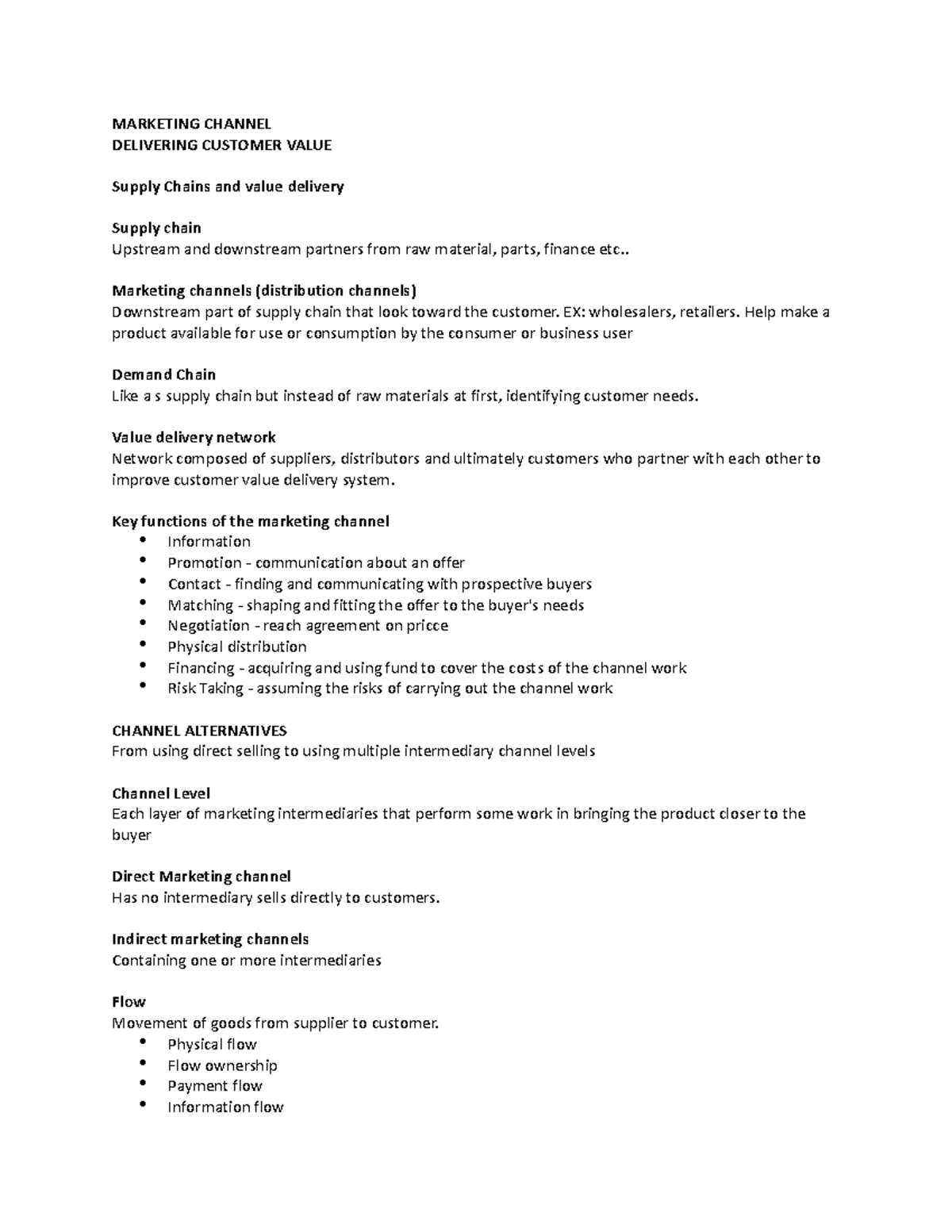 Marketing Channel CHAP 12 - MARKETING CHANNEL DELIVERING CUSTOMER VALUE ...