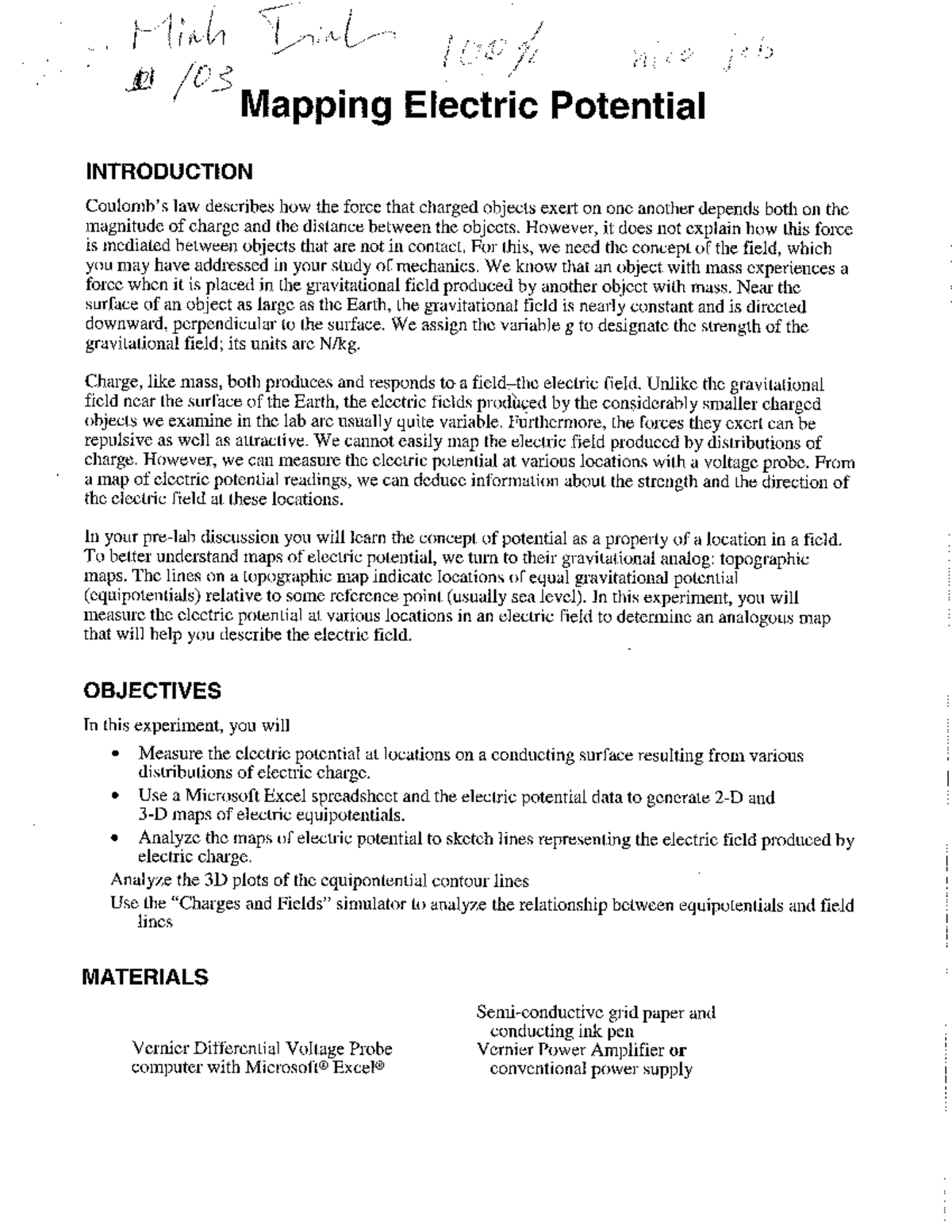 PHS2 - Lab4 - Mapping Electric Potential - MW" ivl Flt/la \‘i/ﬂml/m r ...