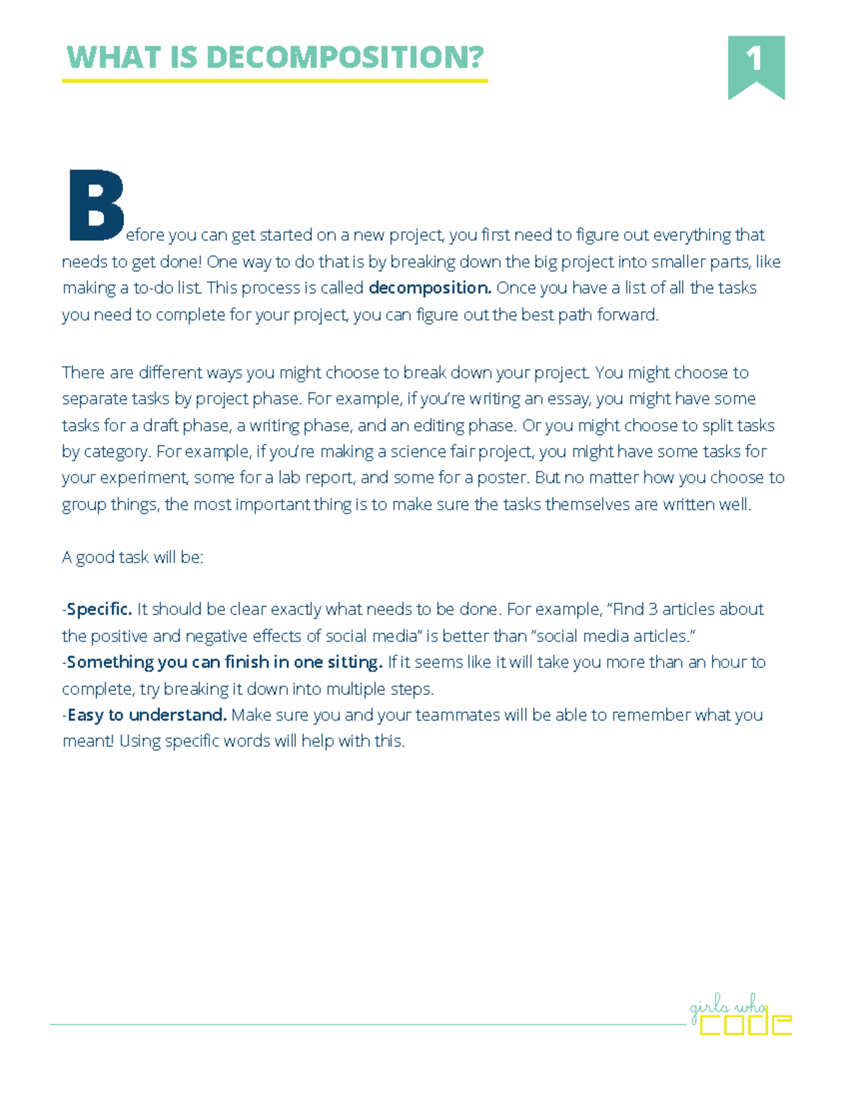 Topic for subject English Lesson 2- Decomposition-worksheet - WHAT IS ...