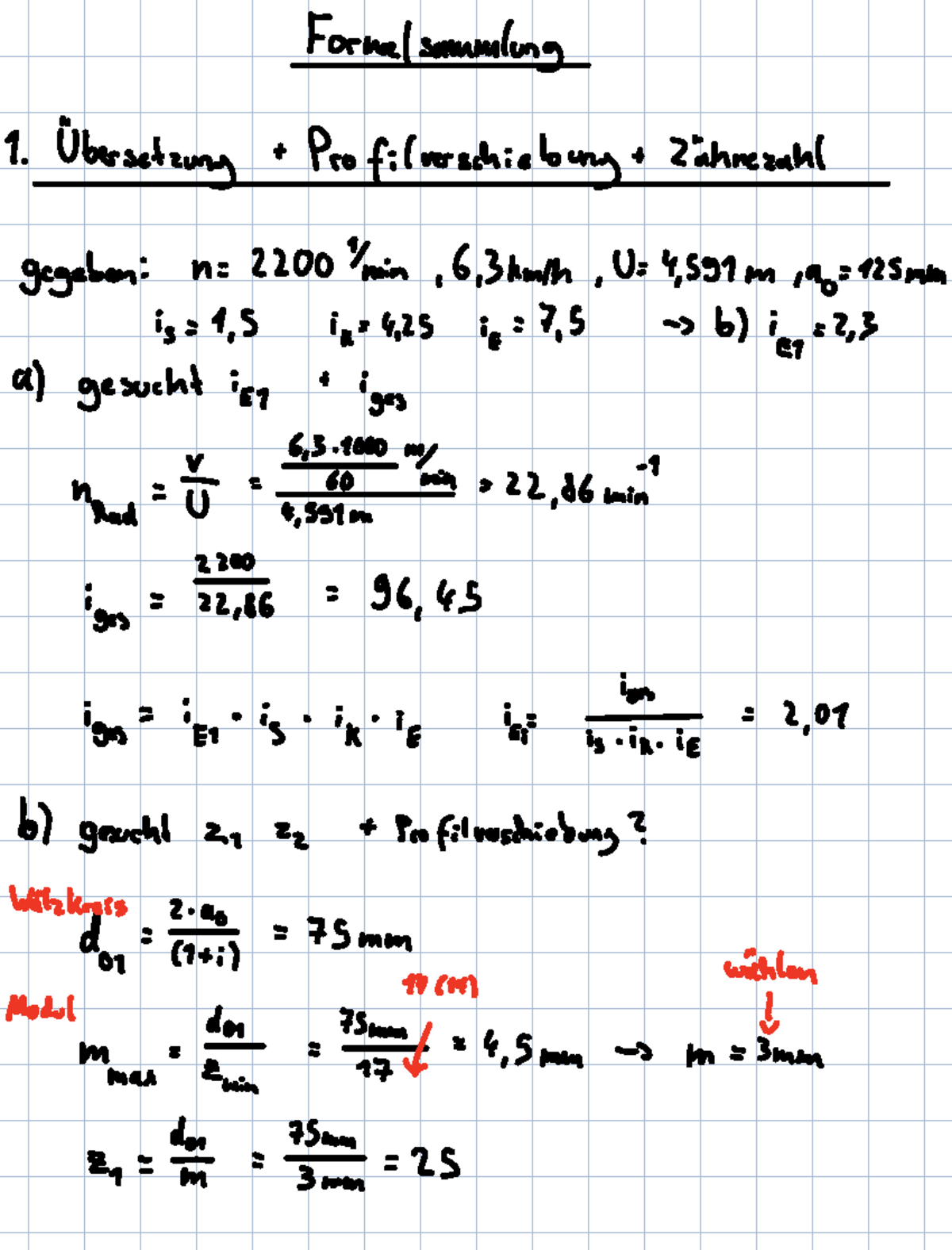 Formelsammlung E&K 2023 - Formelsammlung Übersetzung Profilverschiebung ...