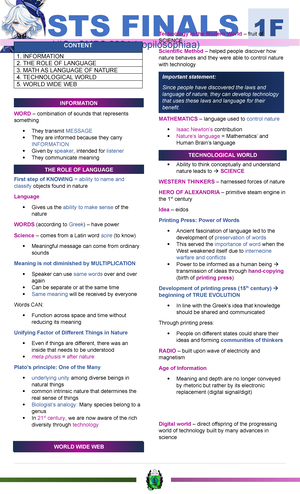 Activity-1-STS - sts - NAME BSN – 12F GE – STS 101 Instructions: On the ...