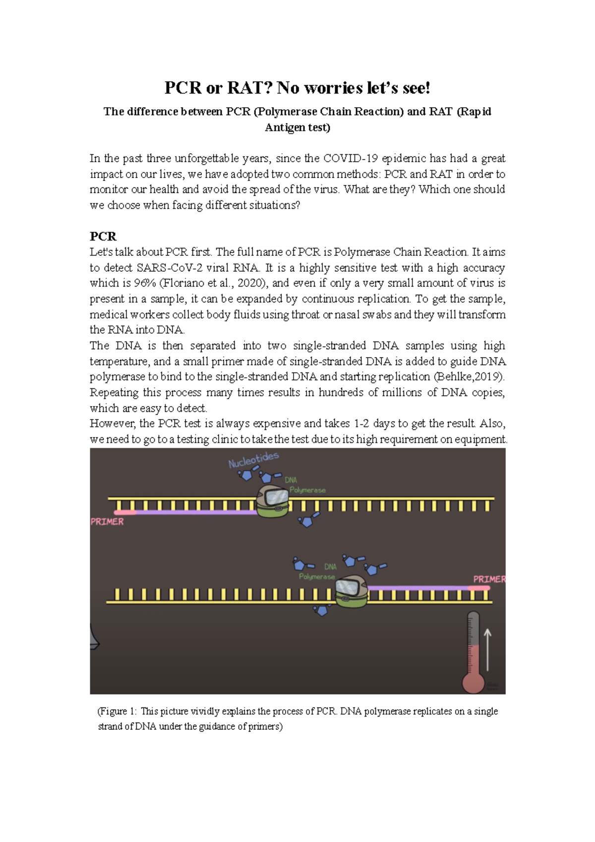 Science communication example - PCR or RAT? No worries let’s see! The ...