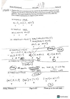 Discrete Test 2 - homework - MATH 2305 - Studocu