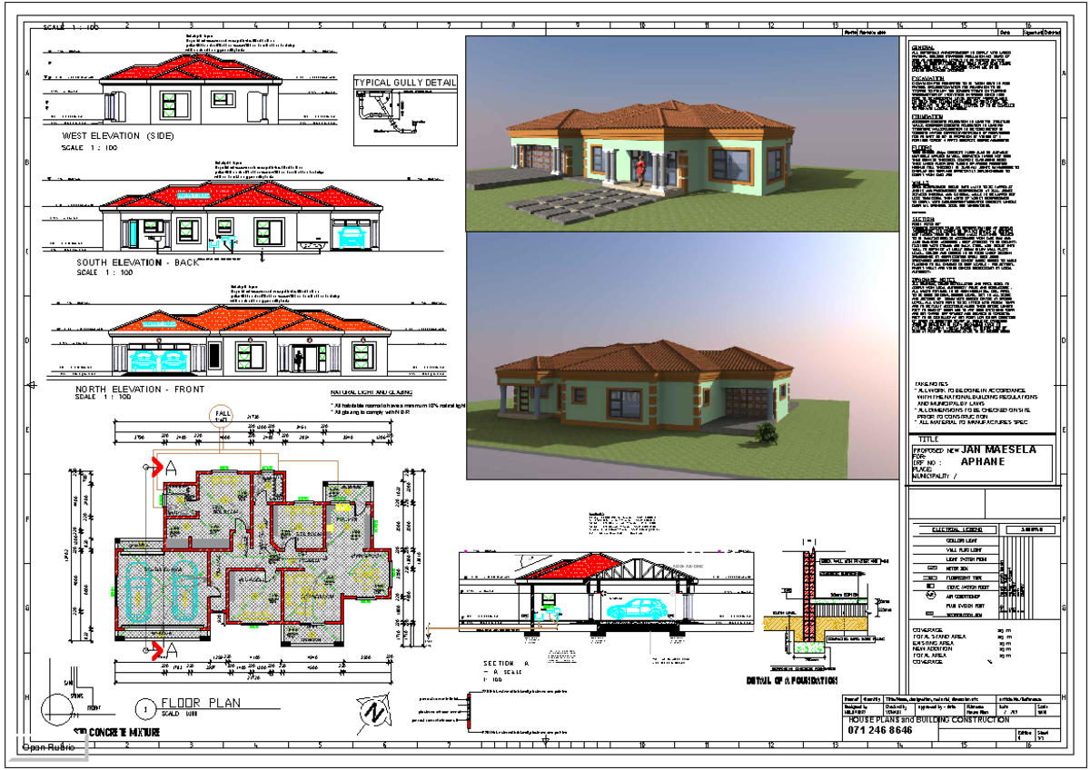 House plan example - SOUTH AFRICA COUNCIL ARCHITECTURAL PROFESSION for ...