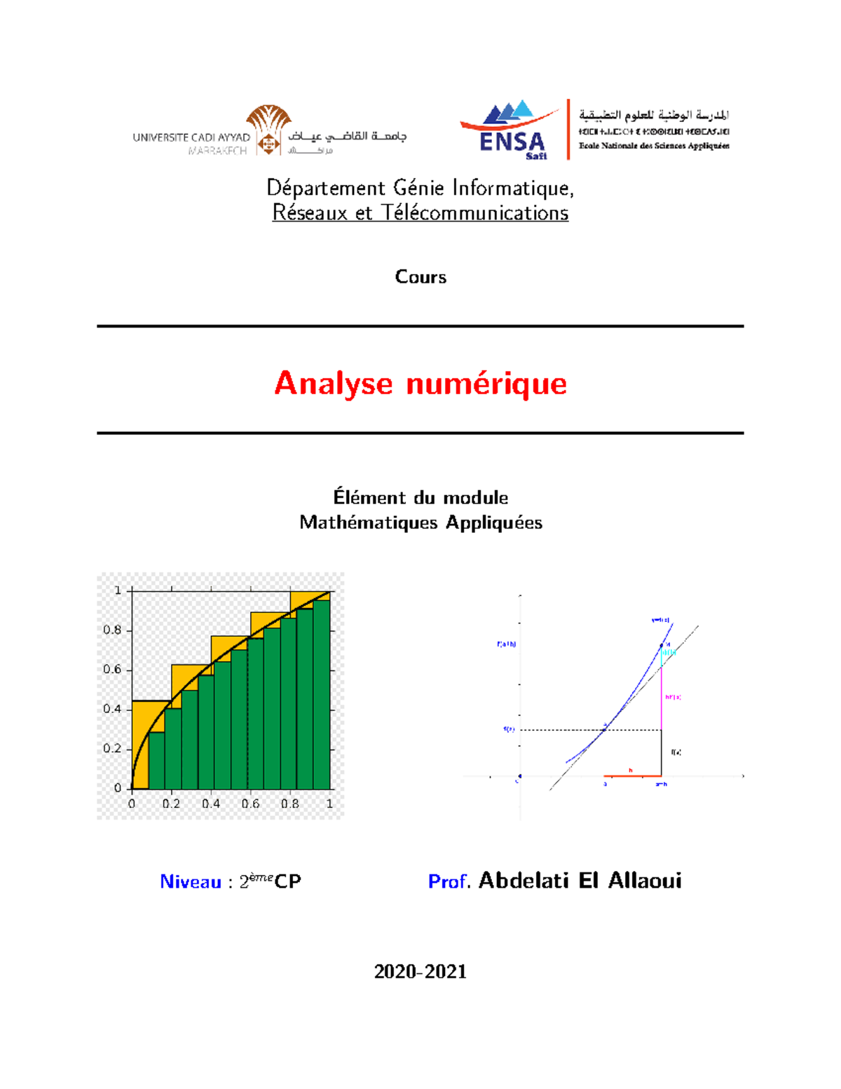 Analyse Numérique 2020 2021 V1 - Département Génie Informatique ...