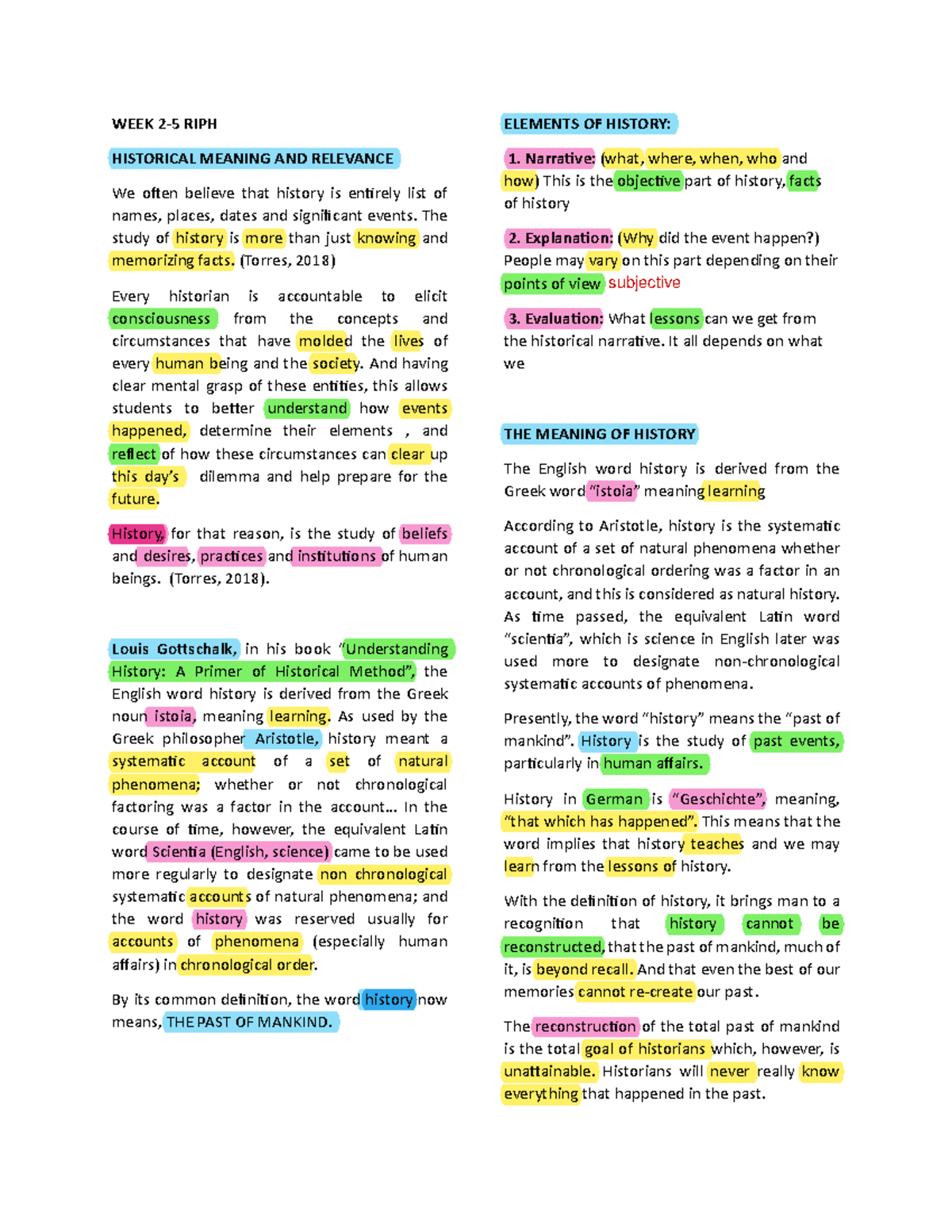 2 5 RIPH Guide - WEEK 2-5 RIPH HISTORICAL MEANING AND RELEVANCE We ...