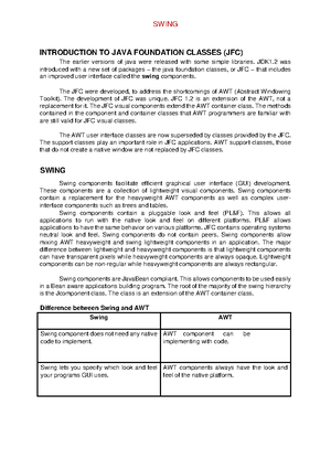 UNIT IX - 6. Event Handling - INTRODUCTION Writing an applet that responds to user input ...