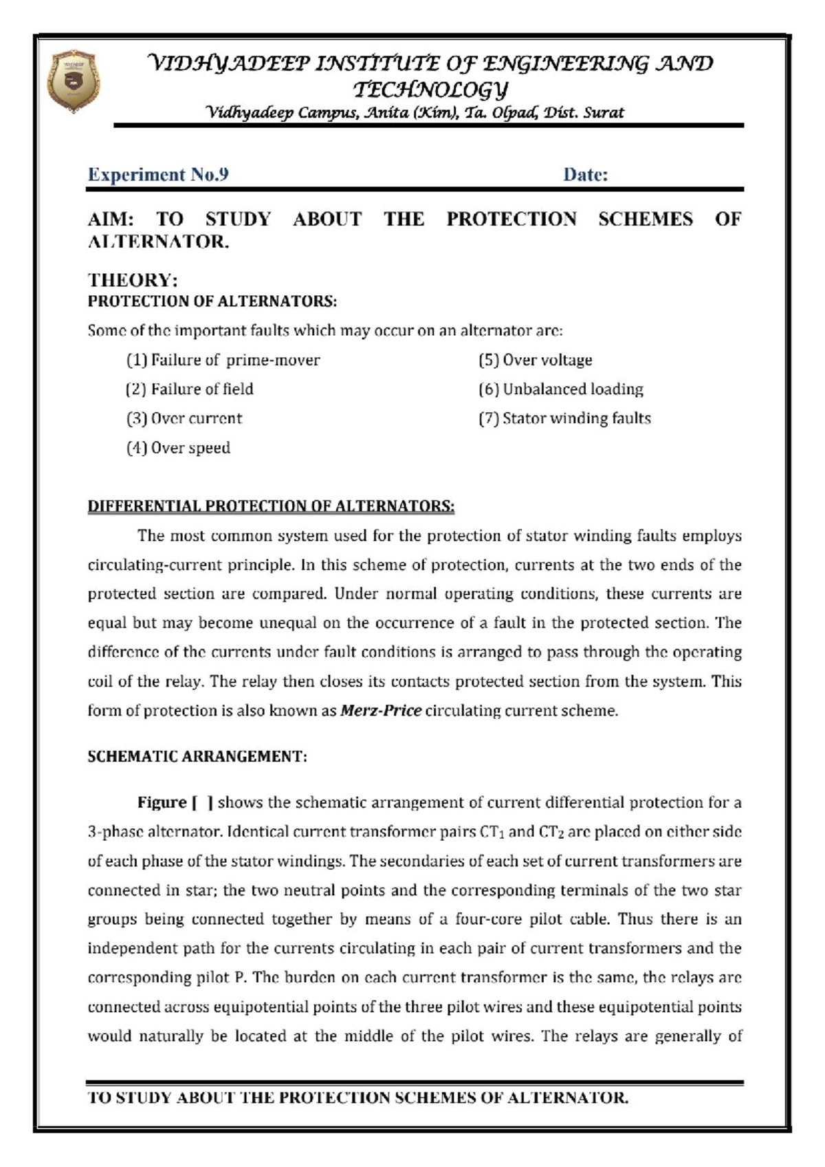 SGP EXP 09 - PRACTICAL - VIDHYADEEP INSTITUTE OF ENGINEERING AND TECHNOLOGY Vidhyadeep Campus ...