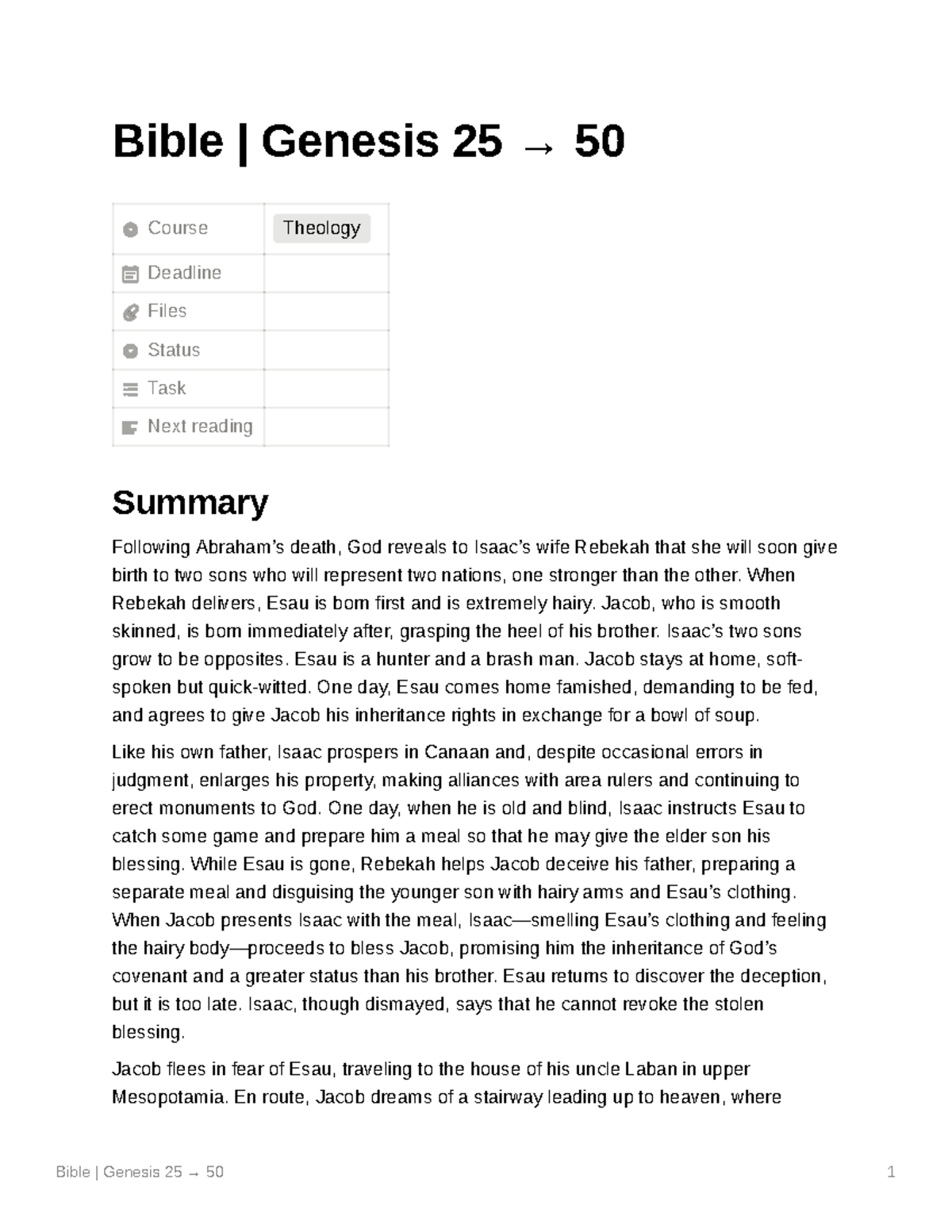 Bible Genesis 25 50 - As the title says - Bible | Genesis 25 → 50 ...
