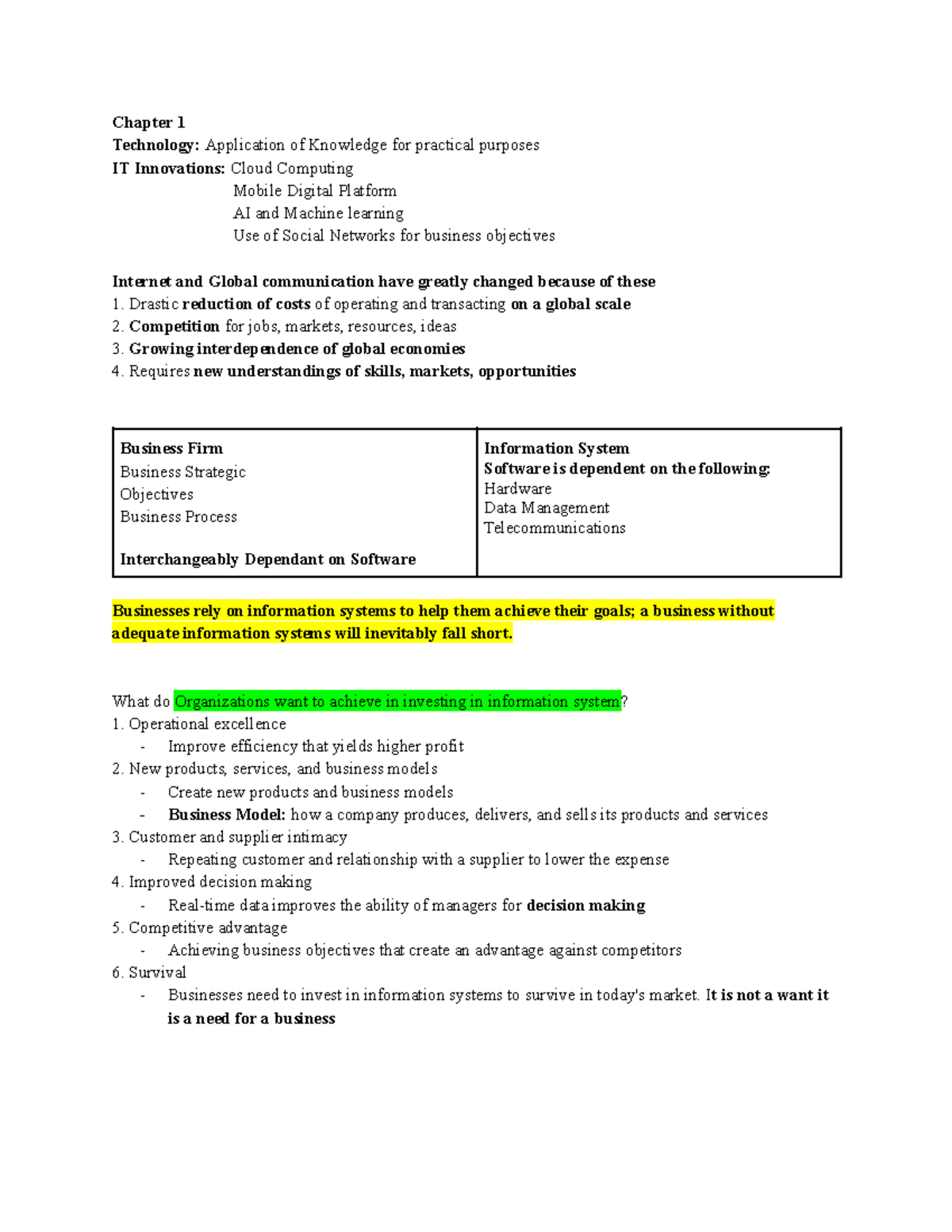 Chapter 1 - Chapter 1 Technology: Application of Knowledge for ...