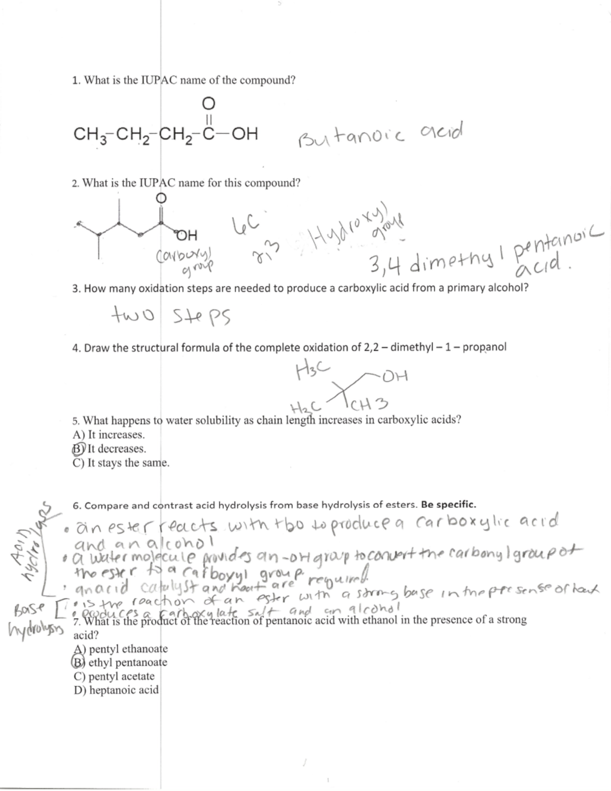 Chemistry Homework Oct 2 - BIOL 201 - Studocu