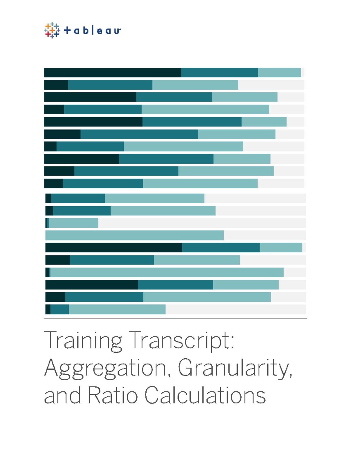 Aggregation Granularity And Ratio Calculations Transcript Training Transcript Aggregation